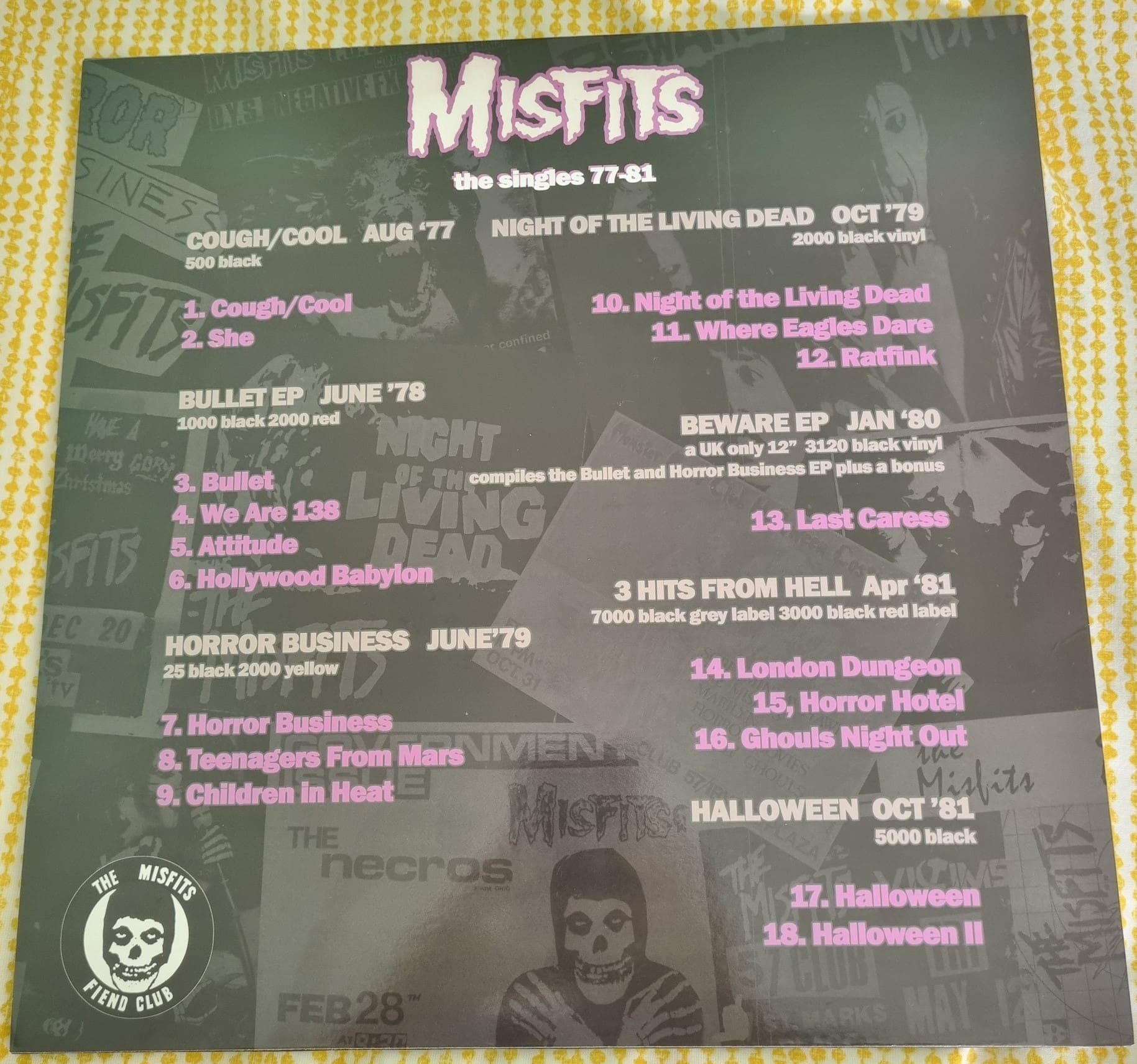 Misfits-The Singles 77-81 -Coloured vinyl (LP RECORD ALBUM VINYL) - Image 4